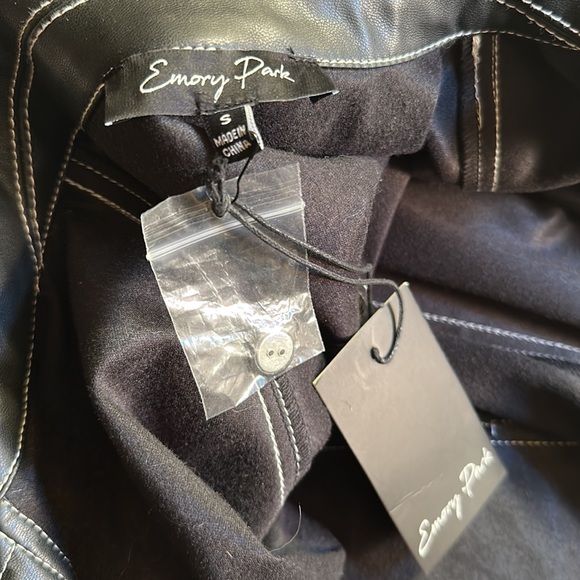 emory park | Dresses | It Has Pockets Emory Park Pu Leather Dress A Modern Version Of A Shirt ...